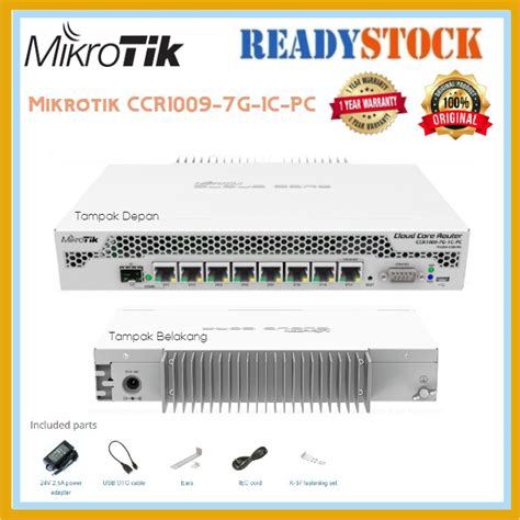 Jual Mikrotik Ccr1009 7g 1c Pc Routerboard Cloud Core Router Indonesia Shopee Indonesia