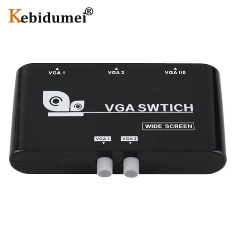 Mini 2 Port VGA Selector Box Multiple Inputs VGA S Grandado