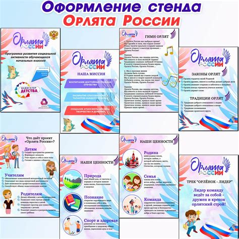 Орлята России оформление для стенда классный уголок Кладовая педагога скачать на