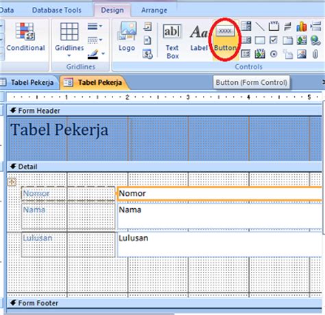 Membuat Form Isian Entri Database Menggunakan Microsoft Access Kusnendar