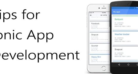 7 Tips And Tricks For Developing Hybrid Mobile Apps With The Ionic