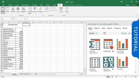 Version 8 Navigating The Sas Tab In Microsoft Office Sas Video Portal