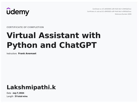 Lakshmipathi Karthikeyan On Linkedin Virtual Assistant With Python And