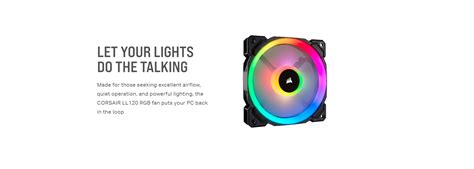 Corsair LL120 RGB 120mm Dual Light Loop RGB LED PWM Fan 3 Fan Pack With Lighting Node Pro