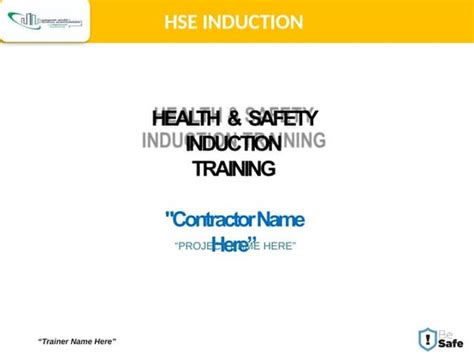 Construction Site Induction Ppt
