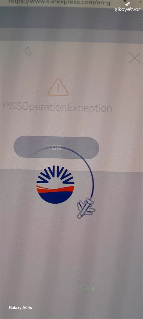 Sunexpress Airlines I Cant Complete Sunexpress Check In Due To Pss Operation Exception Error