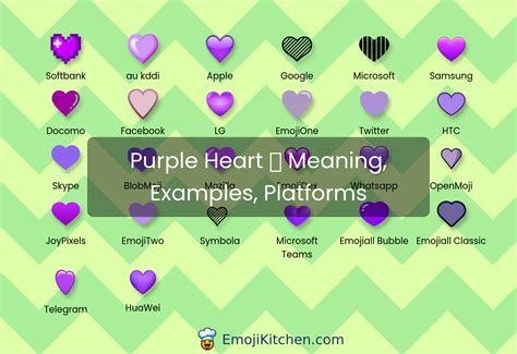 💜 Purple Heart Emoji Meaning Info Stats Emojikitchen
