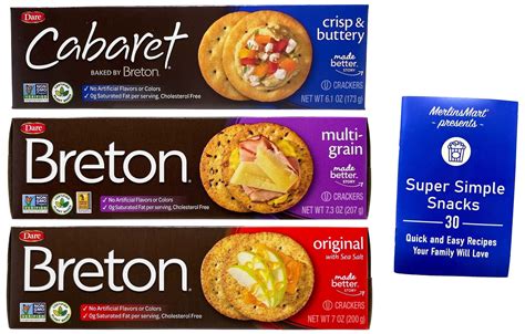 Breton Crackers 3 Flavors Cabaret Multi Grain Original 6 1 7 3