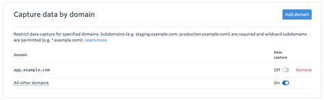 Can I Disable Data Capture For A Specific Domain Fullstory Help Center
