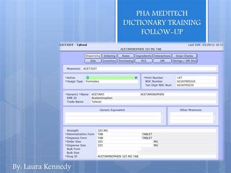 Pha Meditech Dictionary Training Follow Up Pptx