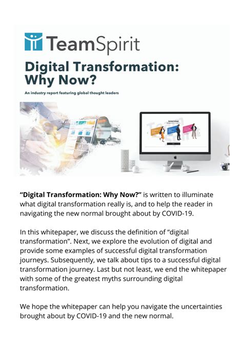 Digital Transformation Whitepaper TeamSpirit