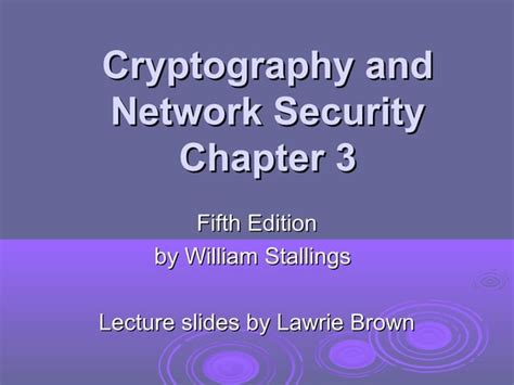 Ch03 Block Cipher And Data Encryption Standard Ppt Programming Languages Computing