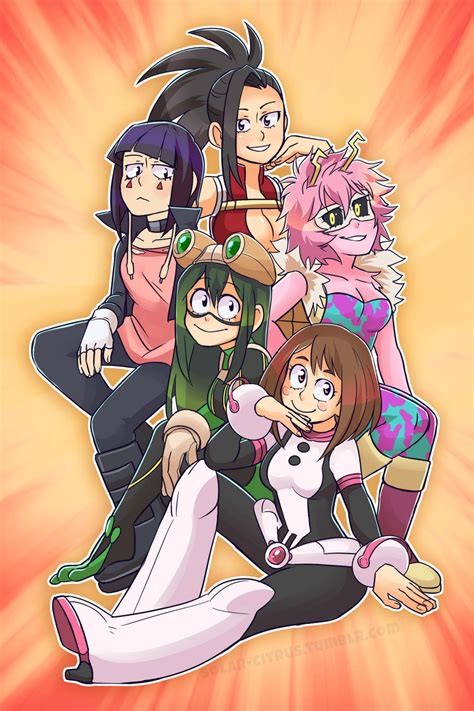 Girls Of My Hero Academia By Solar Citrus On Deviantart