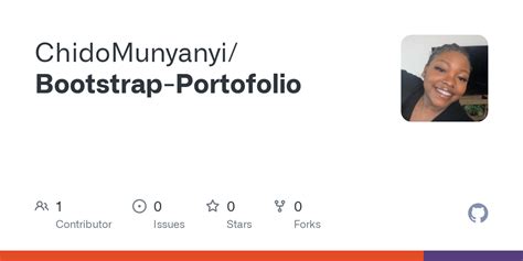 Github Chidomunyanyibootstrap Portofolio