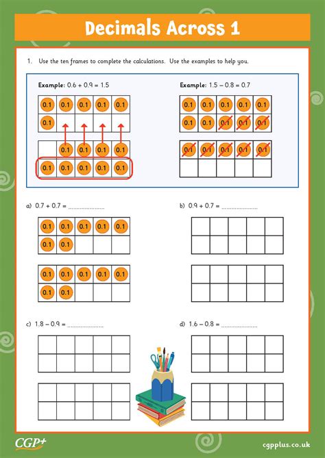 Decimal Addition And Subtraction Across 1 Stretch Year 5 Cgp Plus