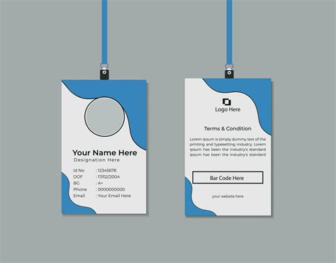 Modern And Creative Id Card Template 25337534 Vector Art At Vecteezy