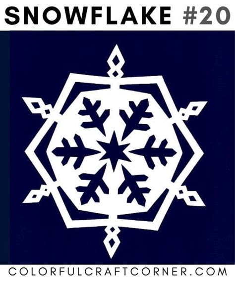 20 Printable Snowflake Patterns Free Pdf Colorful Craft Corner