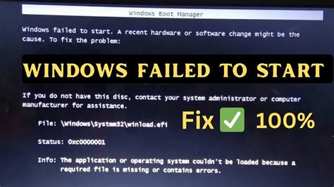 How To Fix Windows Failed To Start Error Step By Step Guide