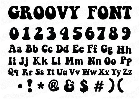 Groovy Font Svg Retro Alphabet Svg Vintage Font Svg Groovy Etsy Groovy Font Groovy Retro