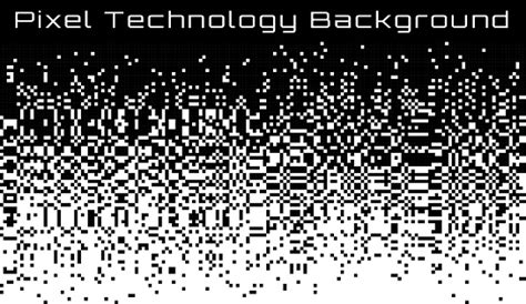 픽셀 추상 기술 그라데이션 Bw 가로 배경입니다 픽셀을 실패와 비즈니스 블랙 화이트 모자이크 배경 막입니다 Pixelated 패턴 텍스처입니다 큰 데이터 흐름 벡터 일러스트