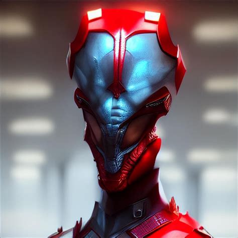 Sci Fi Alien Military Humanoid Character Portrait Art