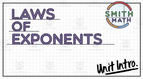 Laws Of Exponents Lessons Intro Lesson Exponents Basics By Teach Simple