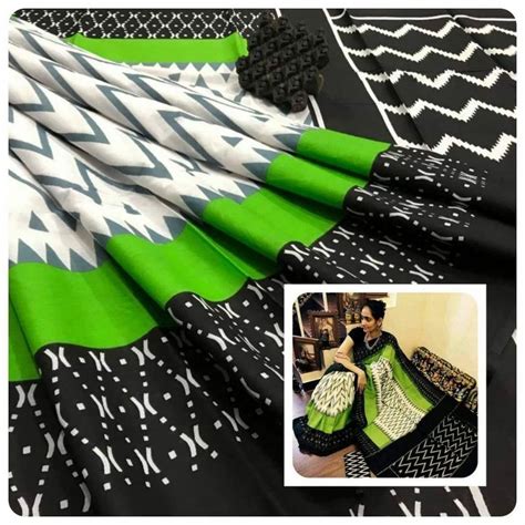 Styfash Printed Malmal Cotton Saree At Best Price In Kolkata Id 21270169062