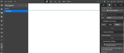 Webflow Updated Its Section Element To Generate Semantic Html5 Section