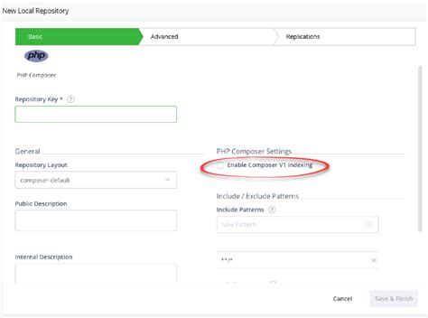 update repositories for php composer v2 jfrog artifactory