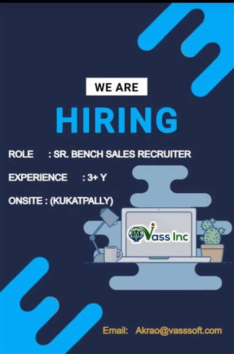 Srikanth Degala On Linkedin Hiringalert Hiringnow Benchsalesrecruiters Benchsales