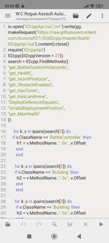 A Template Using Class Name And Method Name To Find New Offset In Libil2cppso After The Game