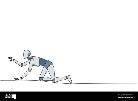 Single Continuous Line Drawing Robot Artificial Intelligence Trying To