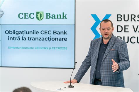 Cec Bank Listeaza Primele 2 Emisiuni De Obligatiuni La Bursa De Valori Bucuresti Denominate In