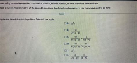 Solved Give An Expression For The Answer Using Permutation