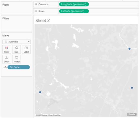 How To Export The Unknown Zip Codes List In Tableau