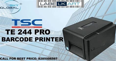 Tsc Ttp 244 Pro Barcode Printer 203 Dpi Desktop Thermal Transfer Label Bar Code Printer At