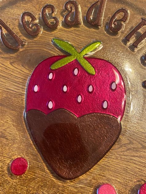 Vintage Lori Siebert Large Glass Decorative Platter Etsy