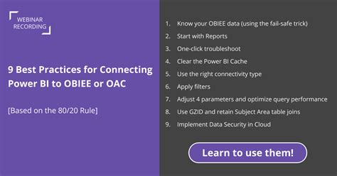Power Bi Obiee Connector Challenges And Best Practices