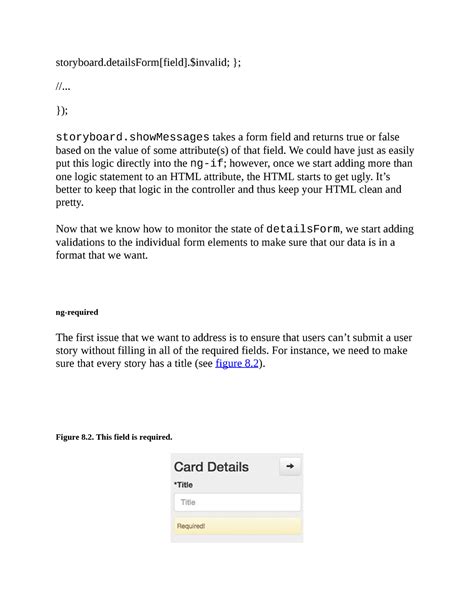 Web Devlopment In Angular Js In Action Storyboard Field Invalid Storyboard