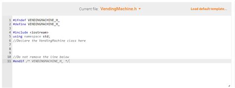 solved declare a class vendingmachine in vendingmachine h