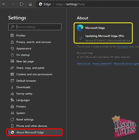 Cara Update Microsoft Edge Indoer