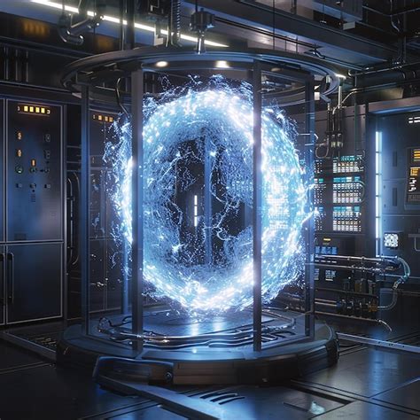 Quantum Teleportation Experiment In Scientists Lab Premium Ai Generated Image