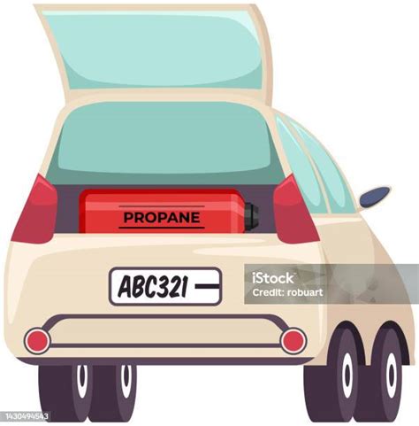 연료가있는 용기 프로판이있는 용기 운송 자동차 트렁크에 가압 가스 실린더 가솔린에 대한 스톡 벡터 아트 및 기타 이미지 가솔린 가연성 가축 Istock
