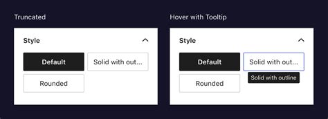 Block Styles Ui Add Tooltip On Hover · Issue 37039 · Wordpressgutenberg · Github