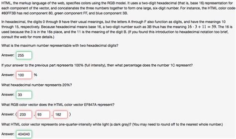 Solved Html The Markup Language Of The Web Specifies