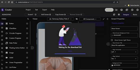 I Cant Compile My App Stuck At Waiting For The Download Link