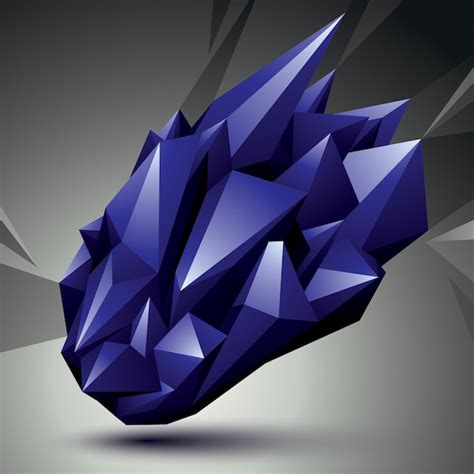 Premium Vector Vector Digital D Abstraction Geometric Polygonal Element Spatial