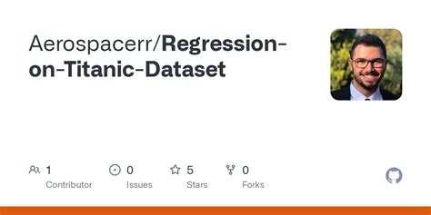 Github Aerospacerr Regression On Titanic Dataset