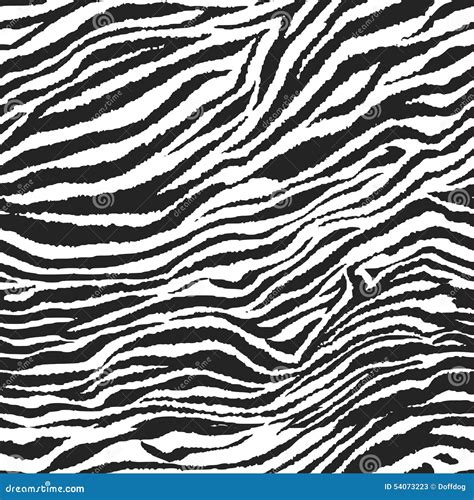 Seamless Zebra Pattern Stock Vector Image 54073223