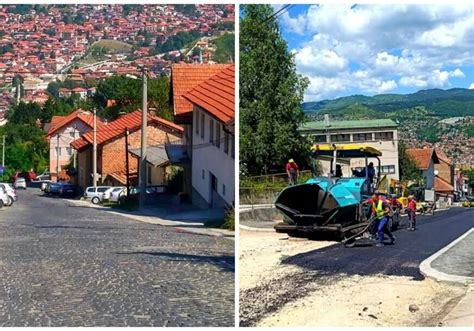 Kocku Na Putu Mijenja Asfalt Zbog Radova U Sarajevskoj Općini Brojne